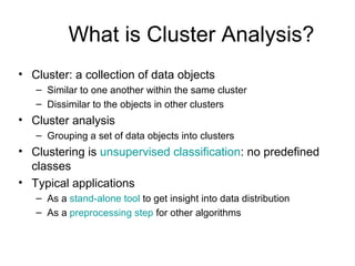 What is cluster analysis | PPT