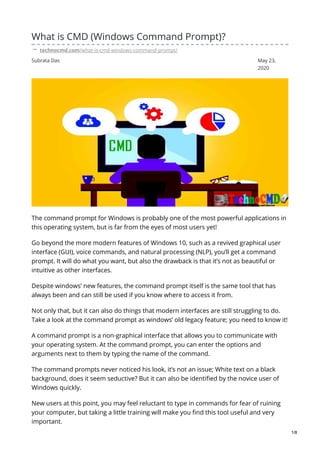 What is cmd windows command prompt | PDF