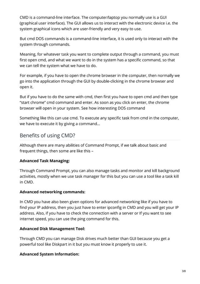 What is cmd windows command prompt | PDF