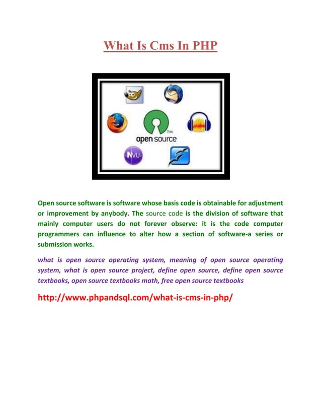 What is cms_in_php | PDF | Programming Languages | Computing