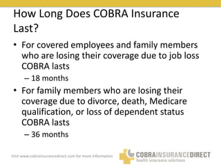 What Is COBRA Insurance? | PPTX