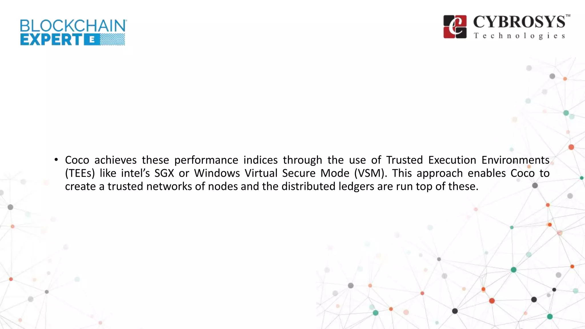 What is co co blockchain framework | PPT