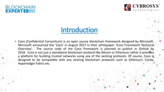 What is co co blockchain framework | PPTX | Computing | Technology & Computing