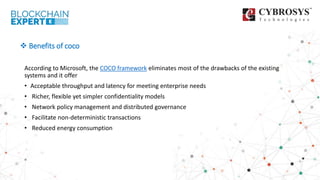 What is co co blockchain framework | PPTX | Computing | Technology ...