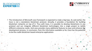 What is co co blockchain framework | PPTX | Computing | Technology ...
