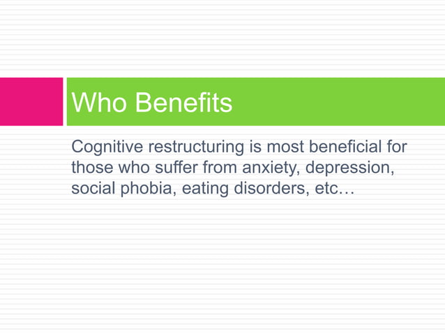 What is cognitive restructuring | PPTX