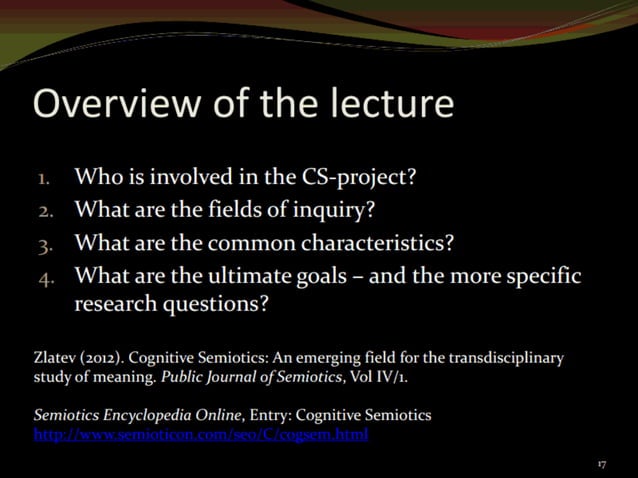 What is cognitive semiotics | PDF