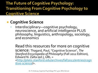 What is cog psych and history of | PPT