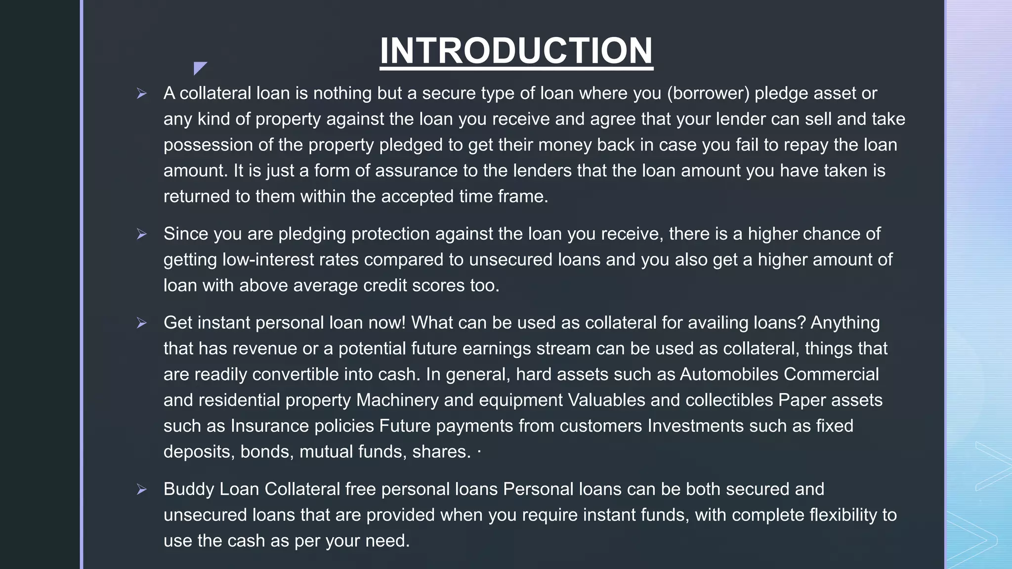 What is collateral | PDF