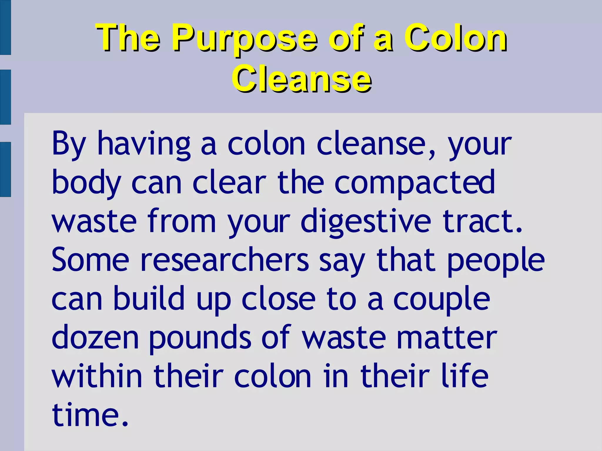 What Is Colon Cleansing | ODP
