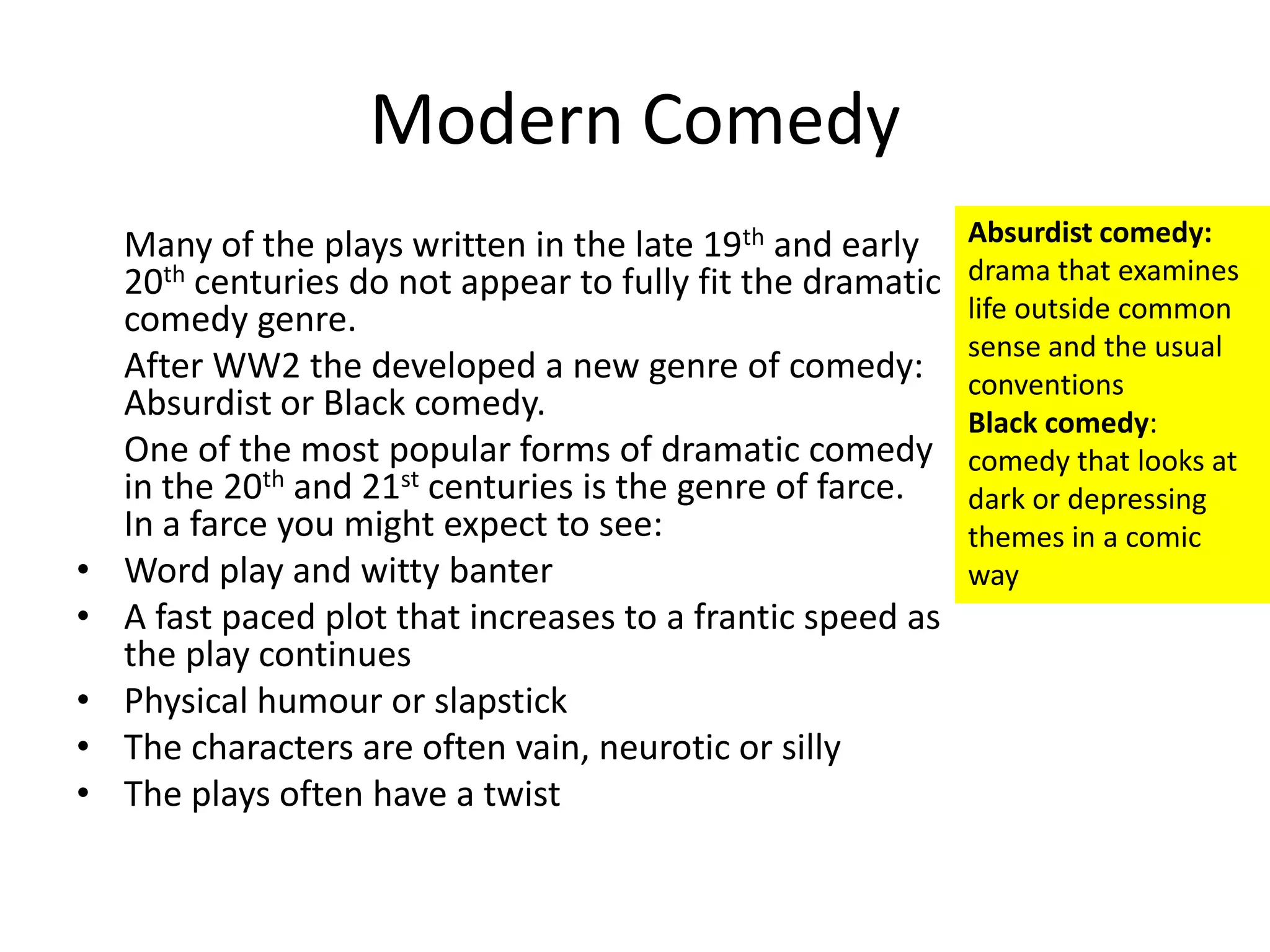 What is comedy | PPTX