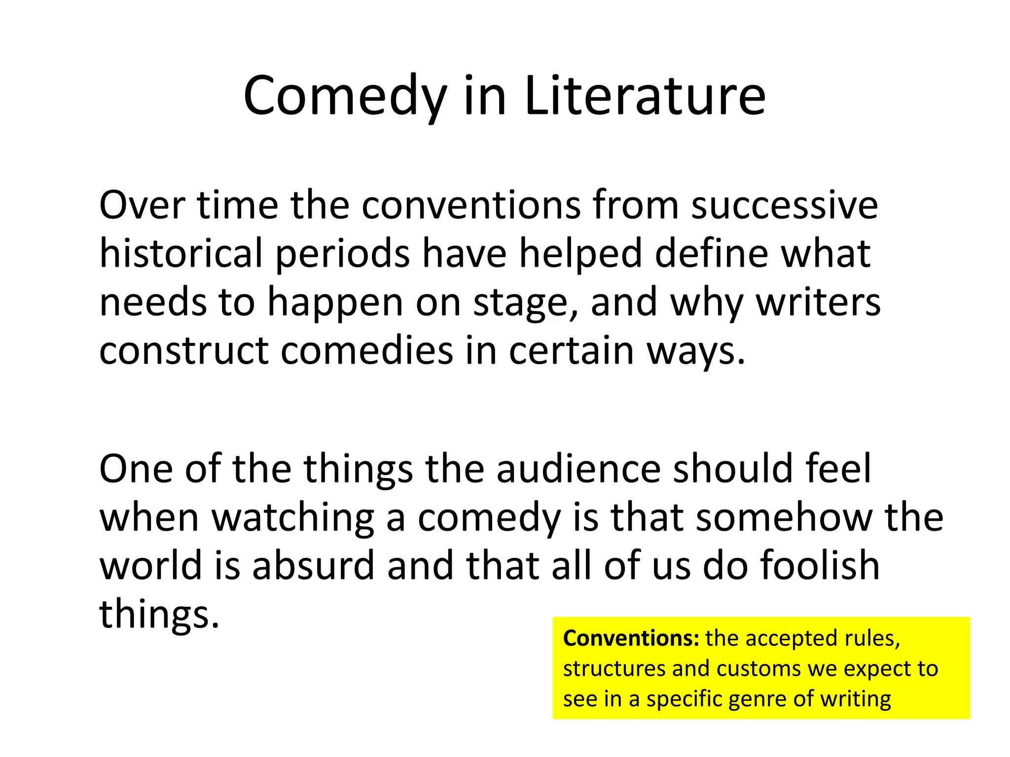 What is comedy | PPTX