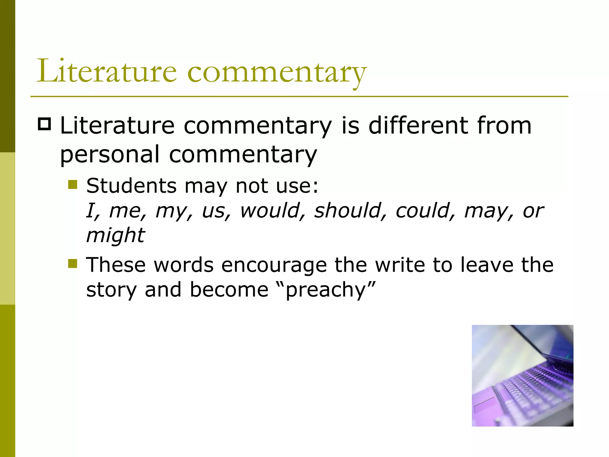 What Is Commentary? | PPT