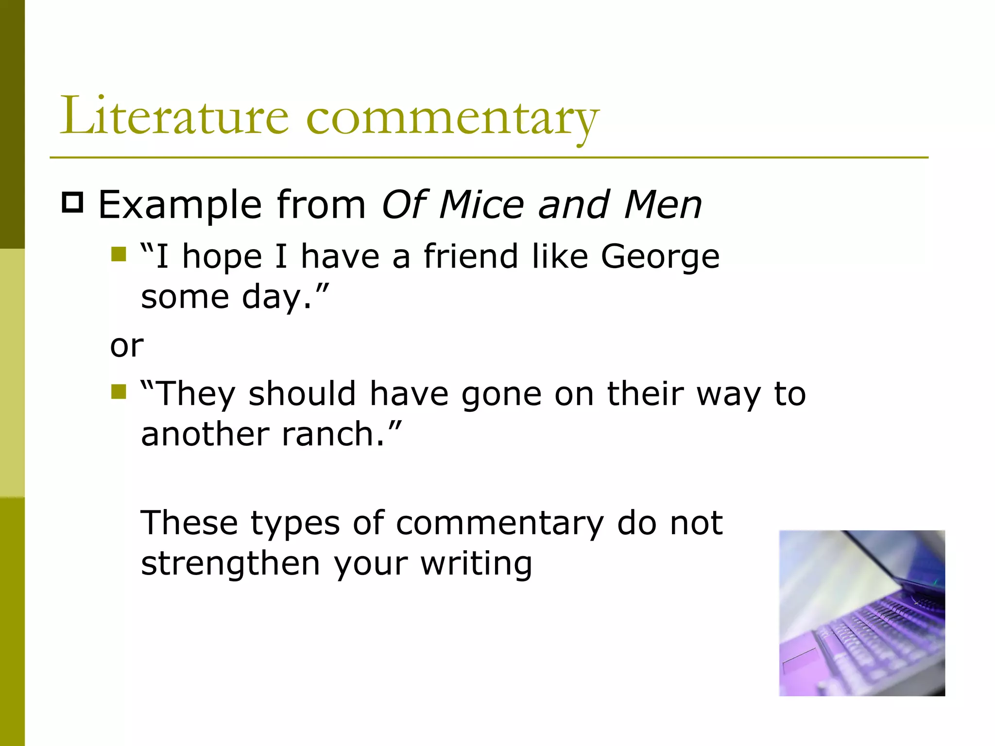 What Is Commentary? | PPT