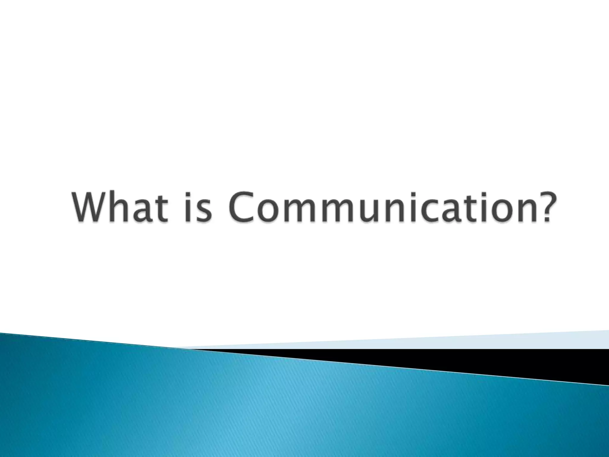 Communication Theory | PPTX
