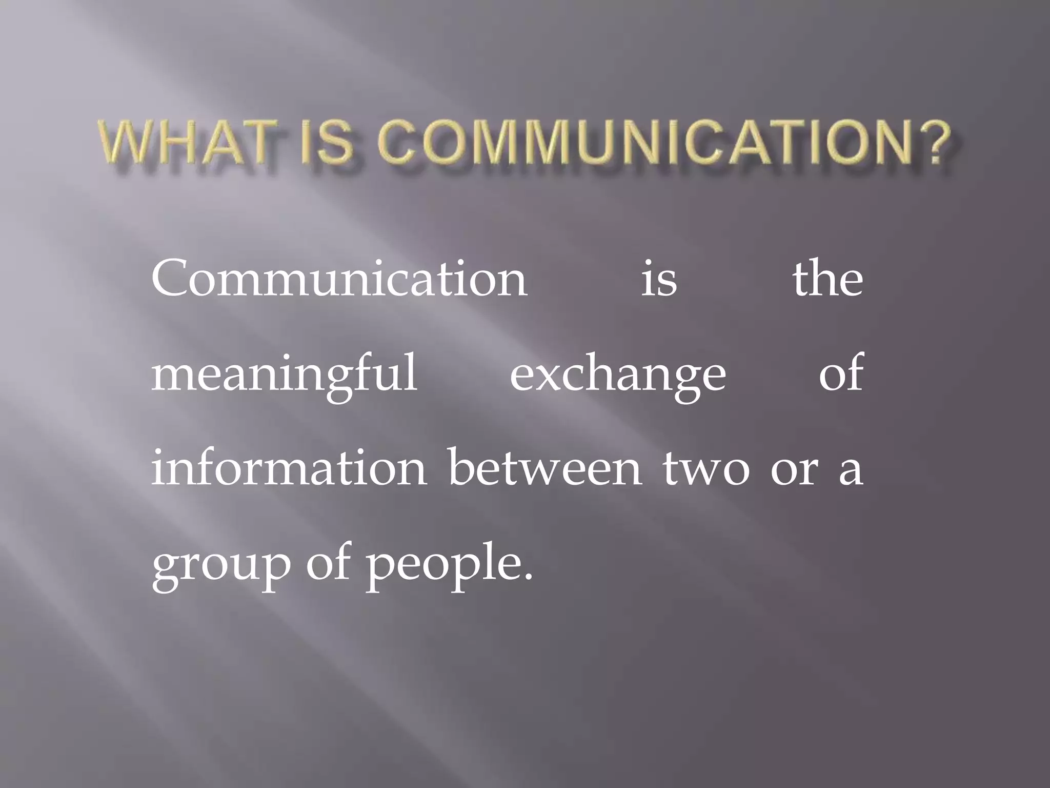 What is communication | PPTX | Email | Internet