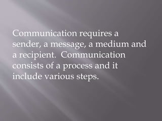 What is communication | PPTX | Email | Internet