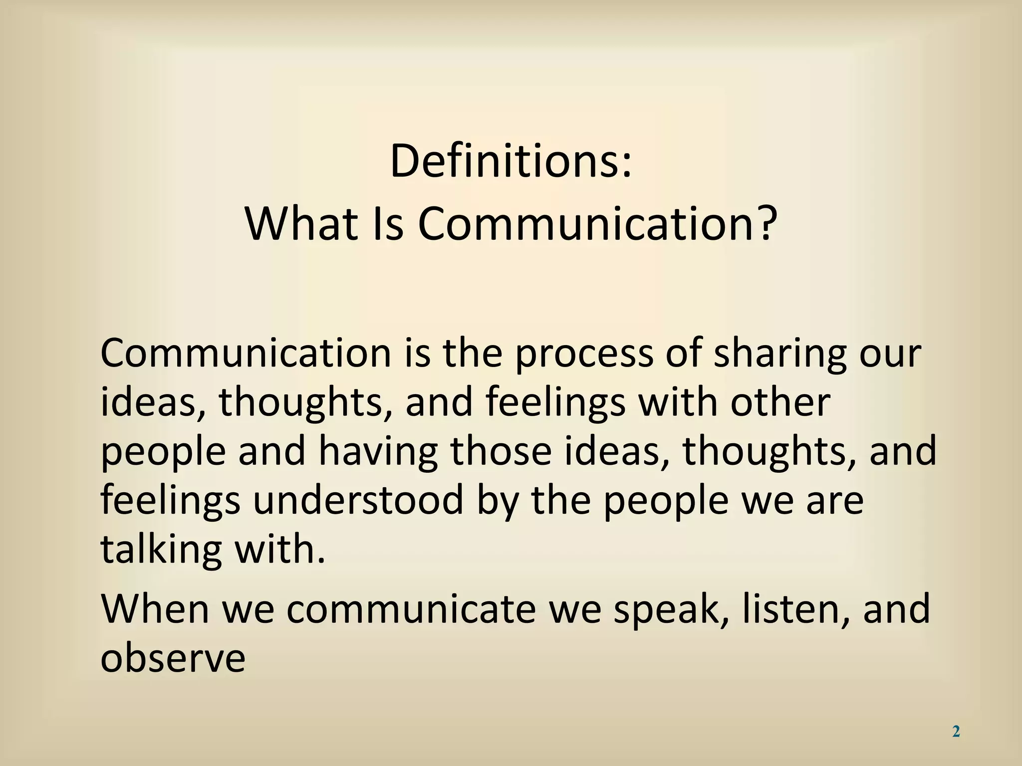 What is communication | PPTX