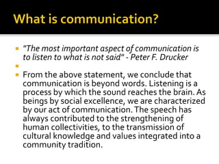 What is communication | PPTX