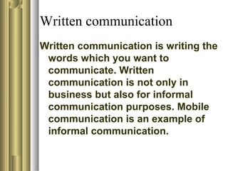 What is communication by Muhammad Saleem Ahmed Soomro | PPT