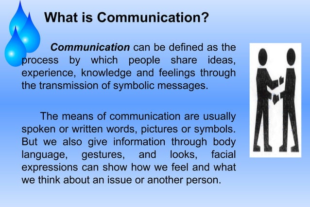 What is communication 1.ppt a way of life | PPT