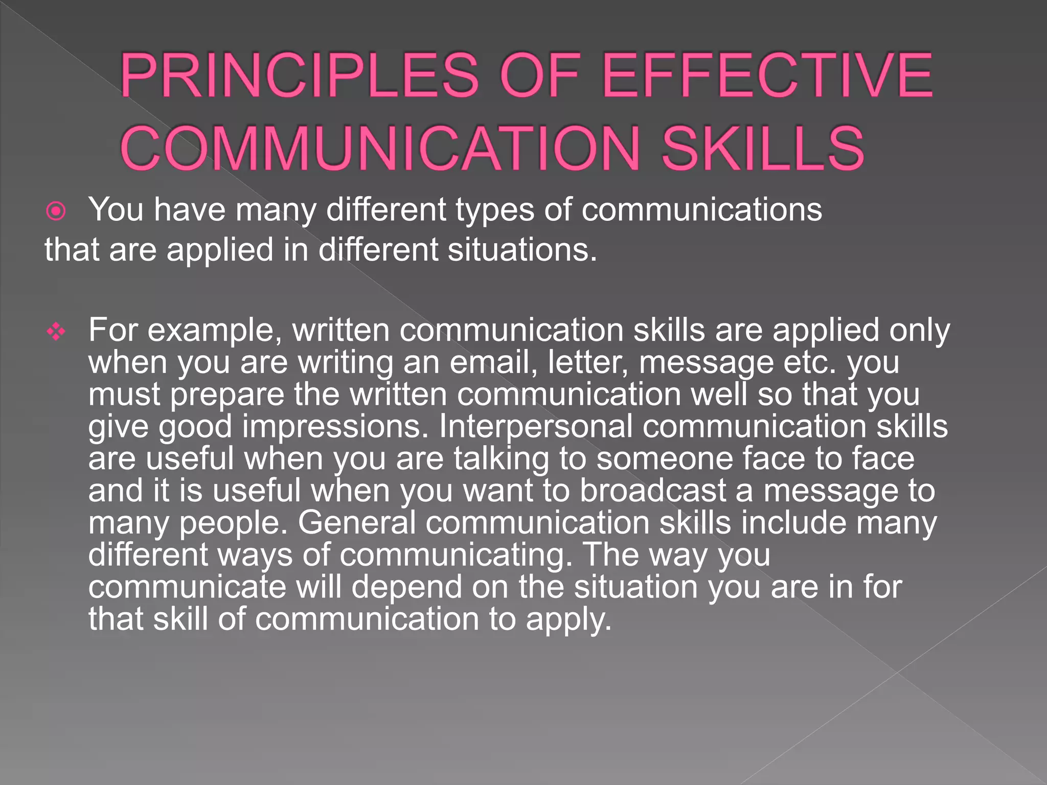 What is communication and types and and principles | PPTX