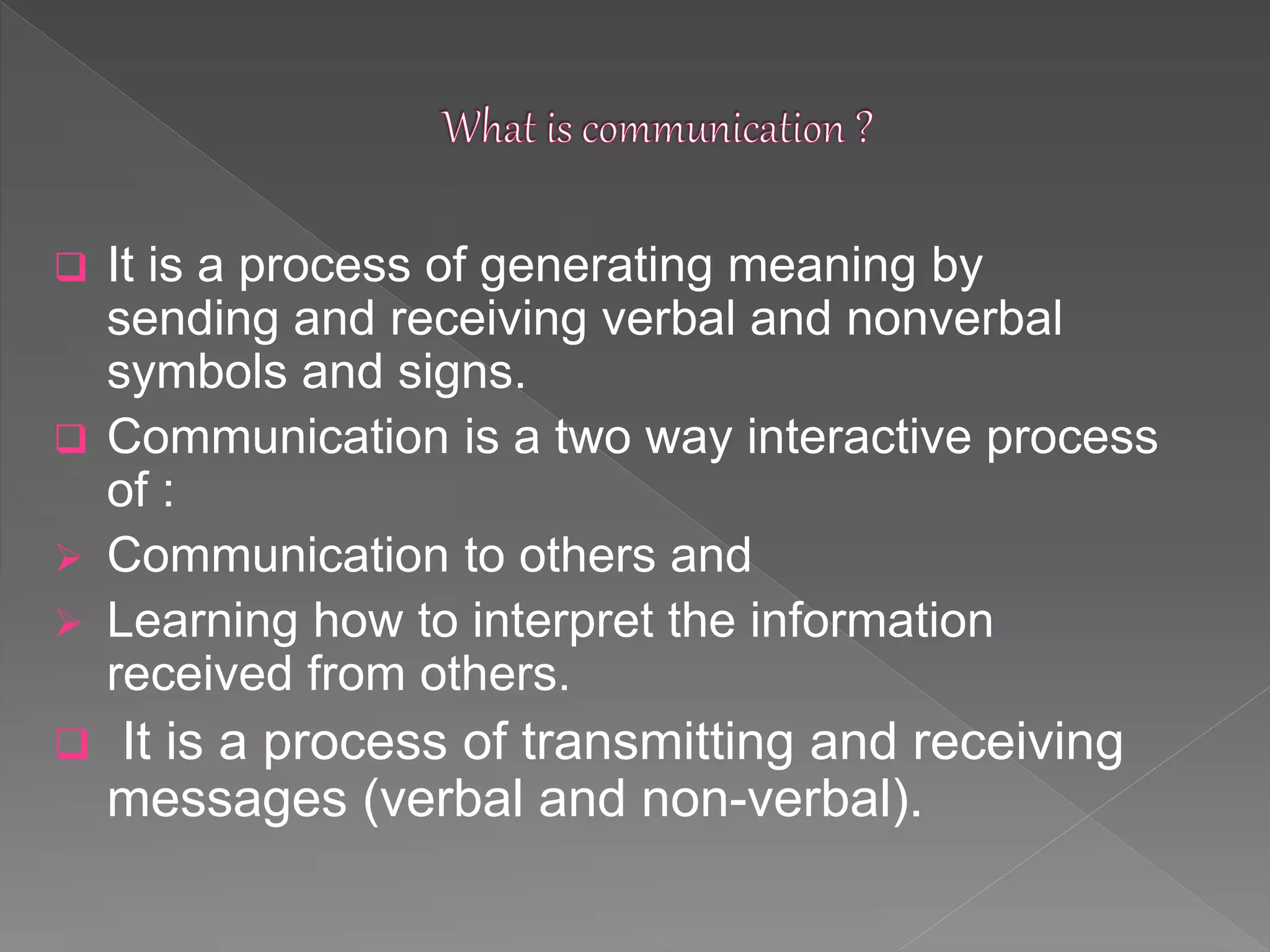What is communication and types and and principles | PPTX