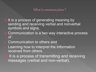 What is communication and types and and principles | PPT