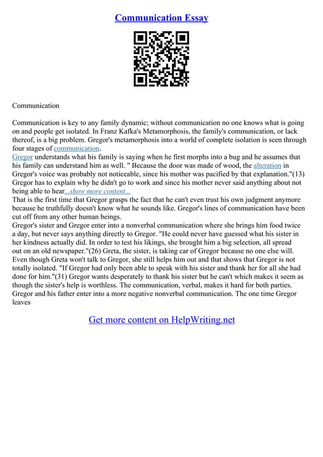 What Is Communication Essay | PDF