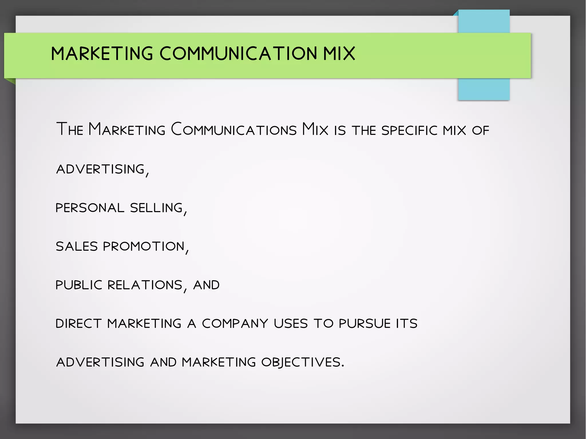 What is communication mix, how should it be set | PDF