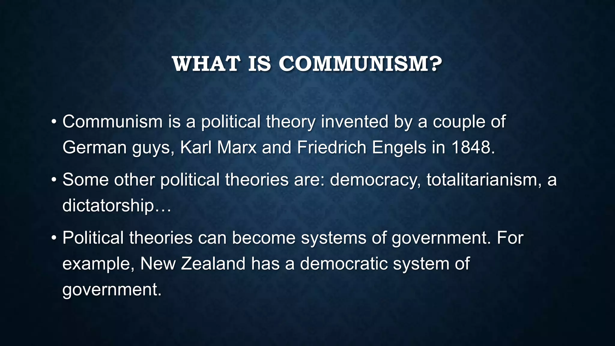 What is communism | PPTX
