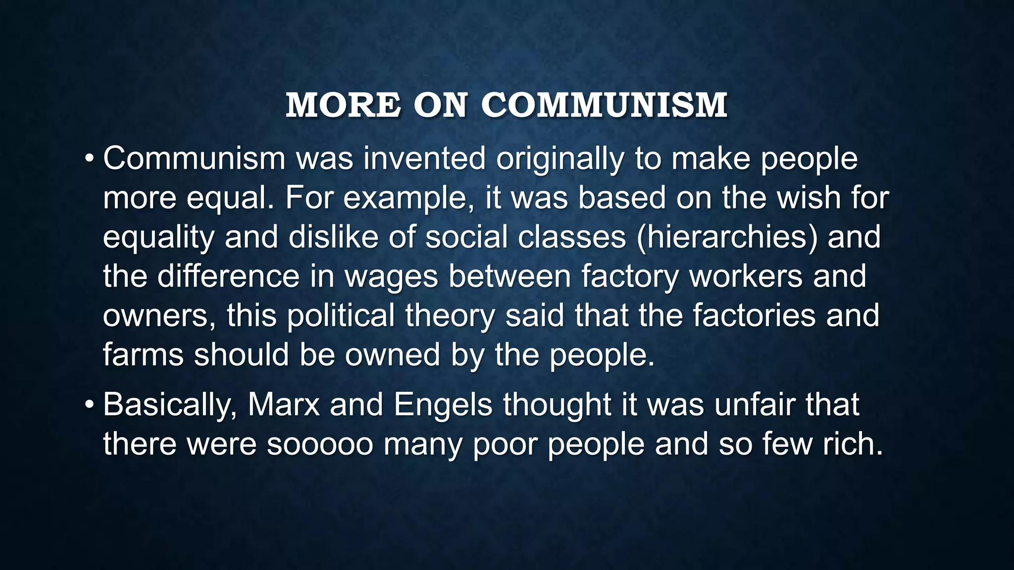 What is communism | PPTX