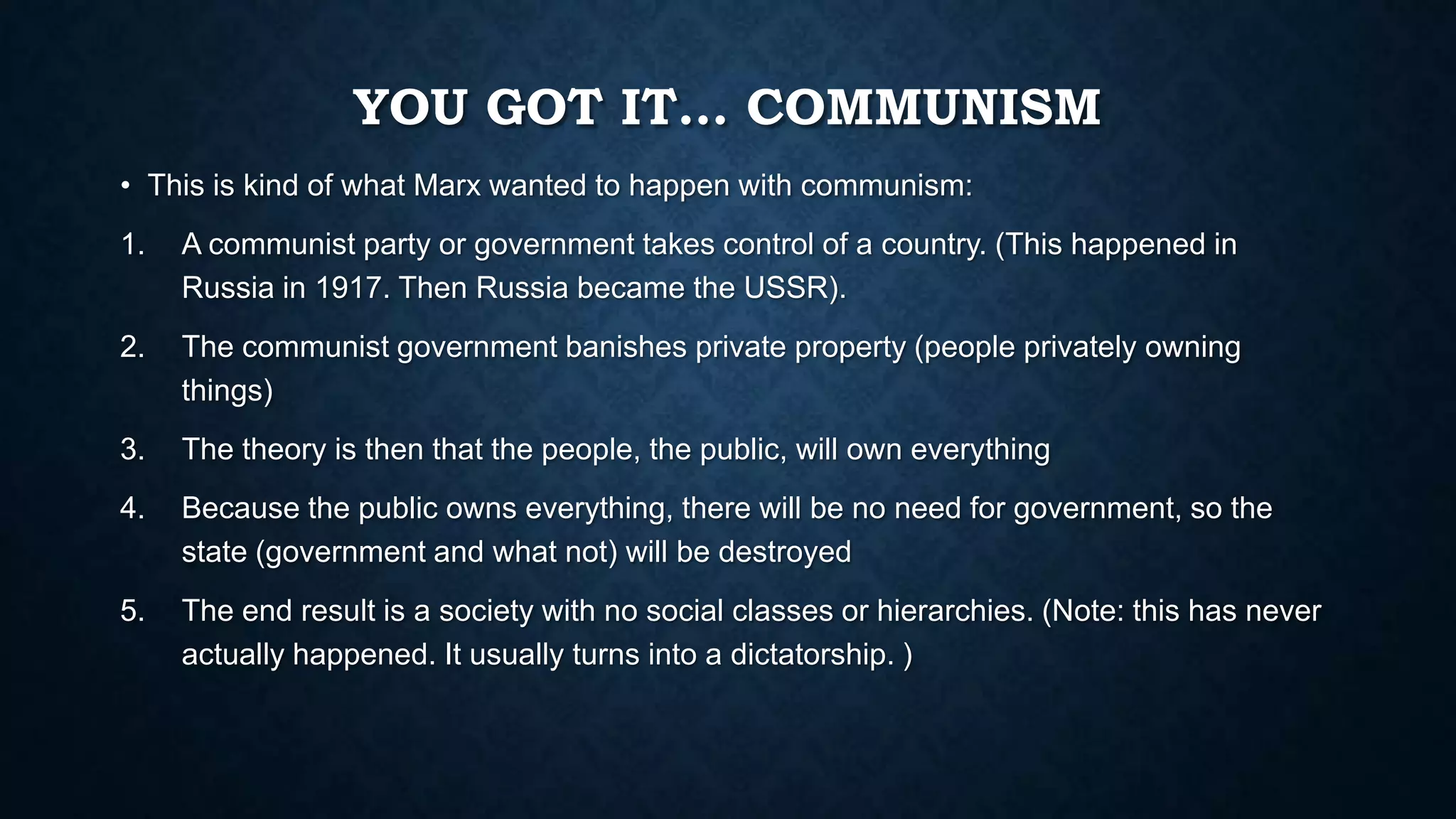 What is communism | PPTX