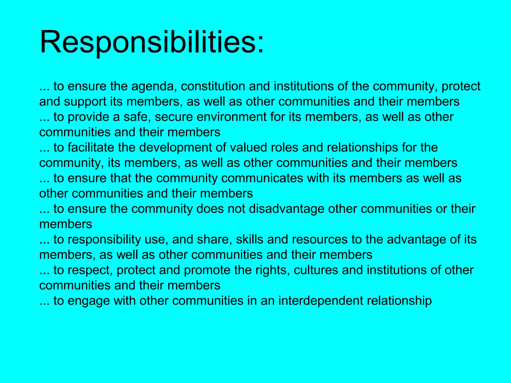 What is community | PPT
