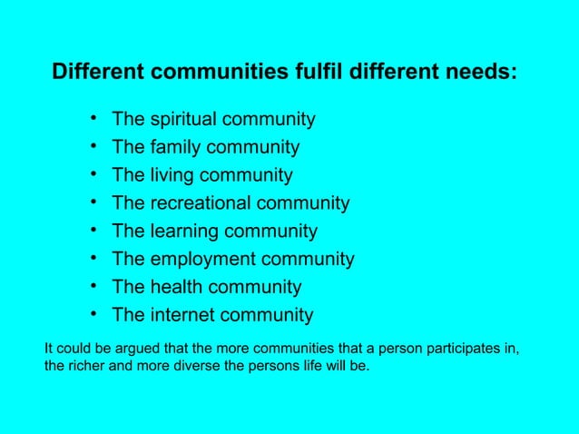 What is community | PPT