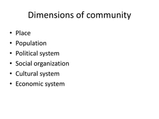 What is community | PPTX