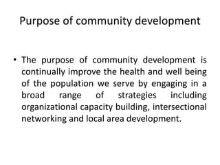 What is community | PPTX