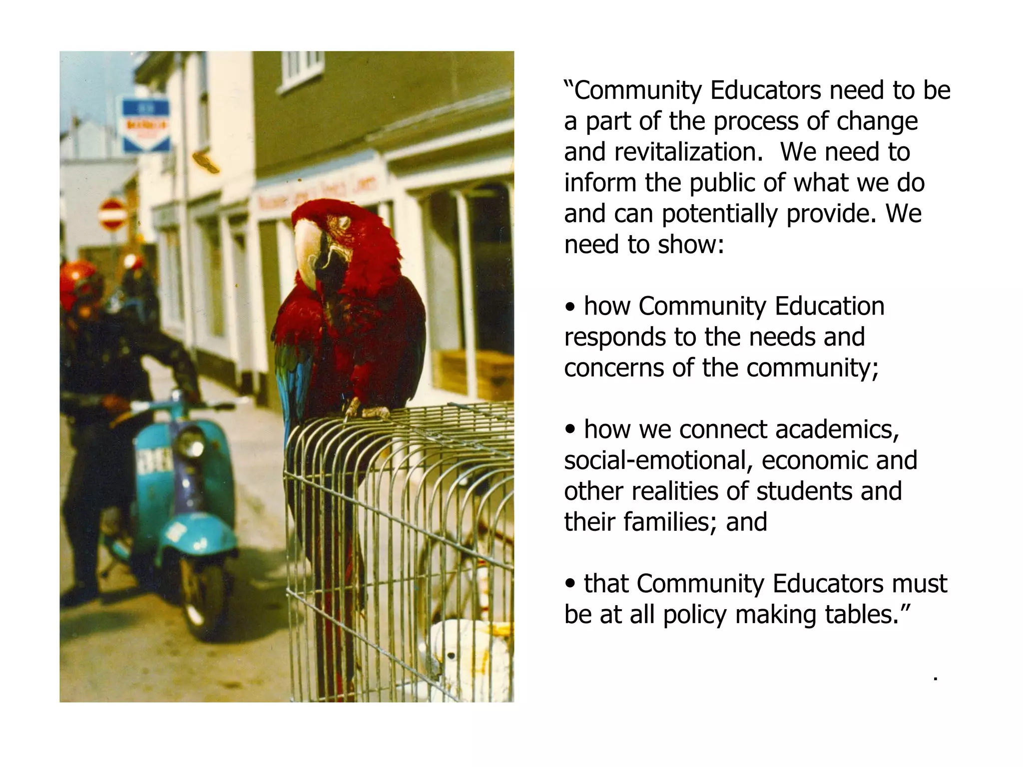 What Is Community Education Slides | PPT