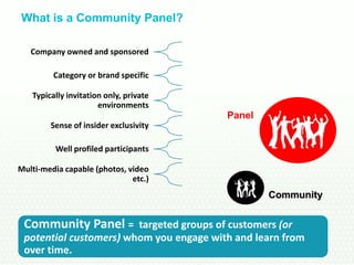 What is a community panel? | PPTX