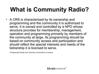 What Is Community Radio | PPT