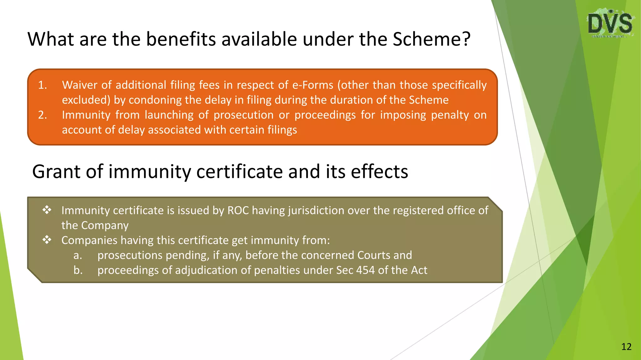 What are the salient features of CFSS, 2020 and LLP Settlement Scheme ...