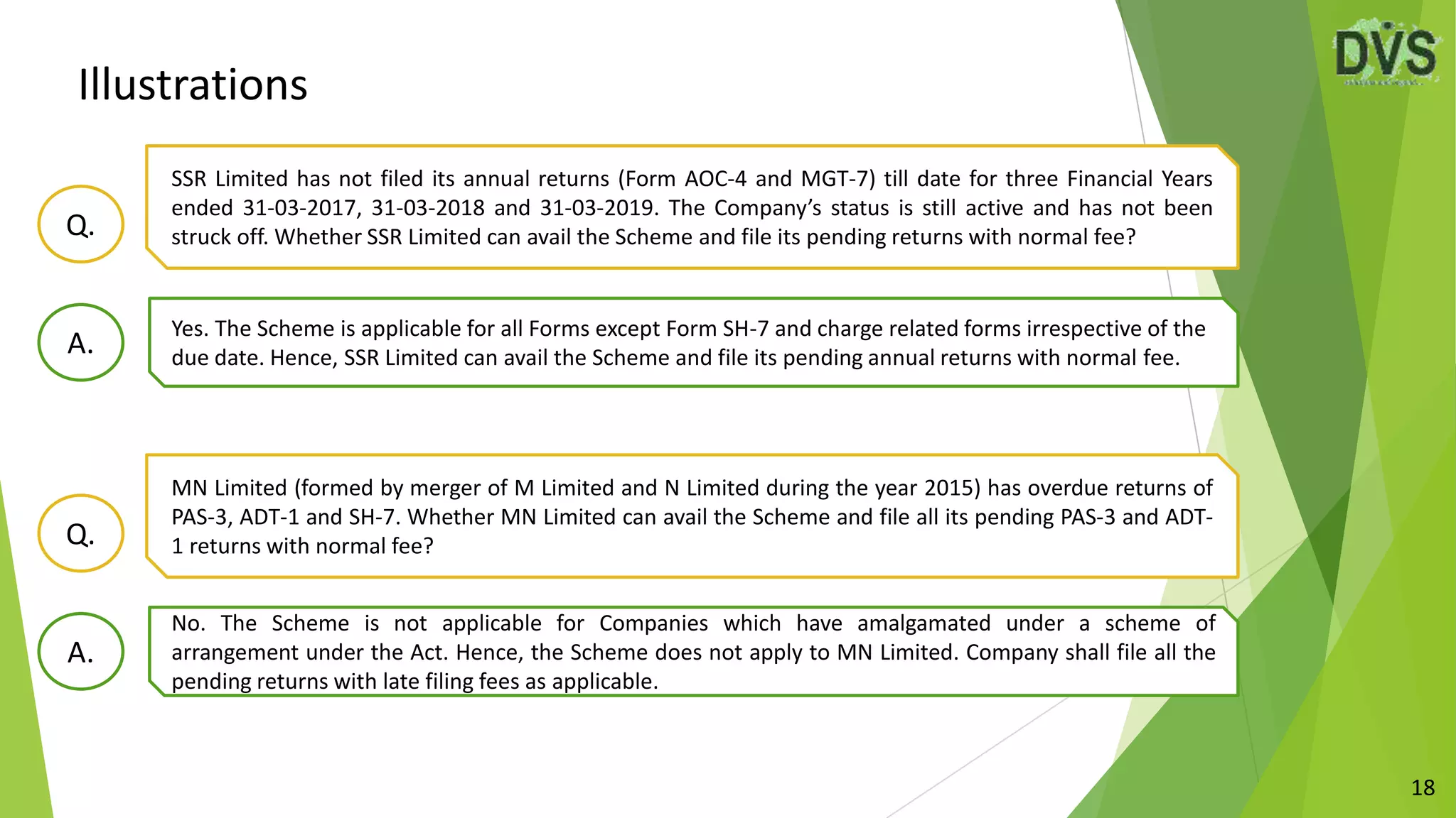 What are the salient features of CFSS, 2020 and LLP Settlement Scheme ...