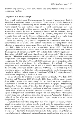 What Is Competence | PDF