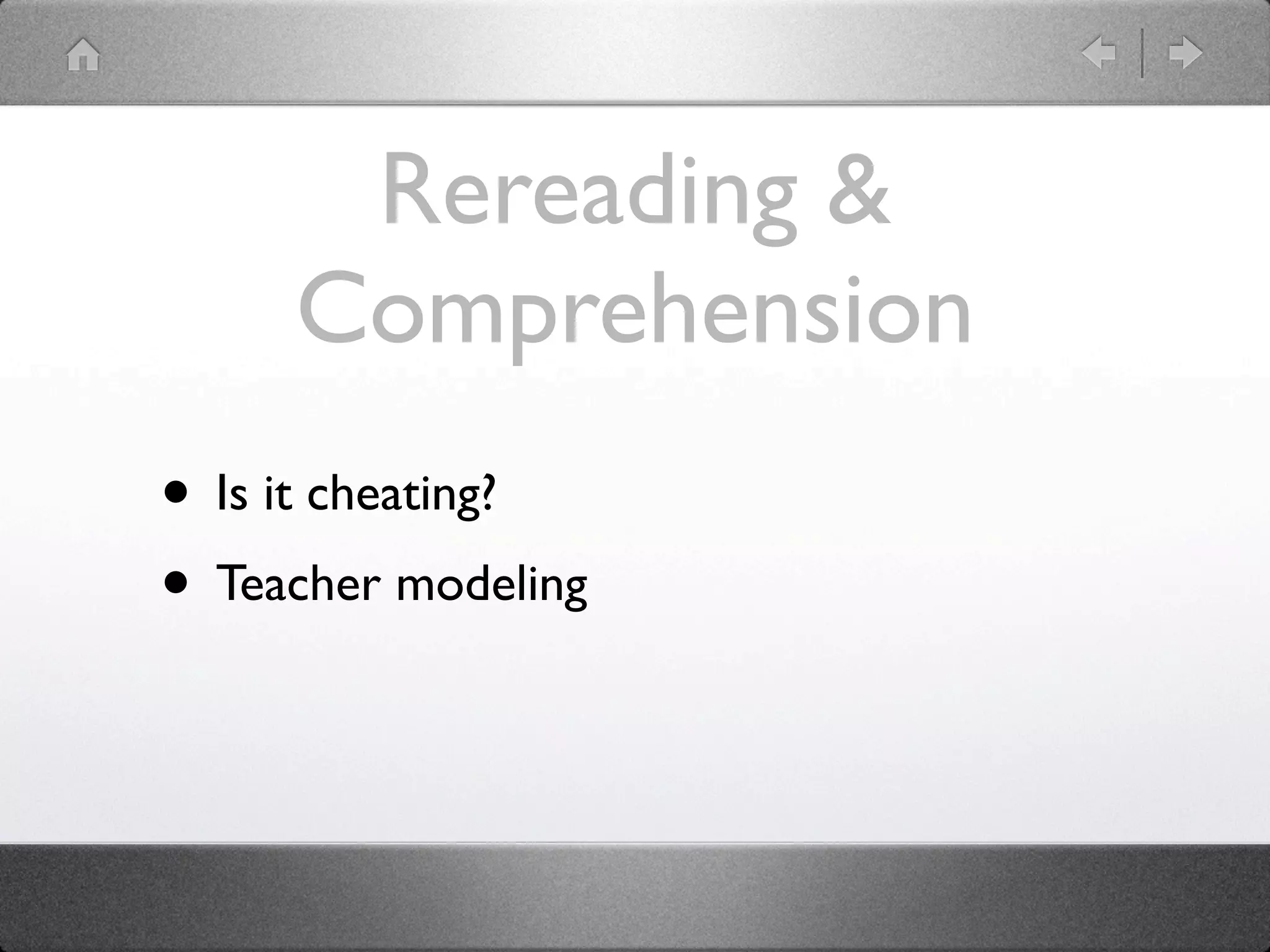 What is comprehension | KEY | Education