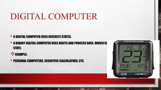 What is computer definition and Types of Computer | PPTX