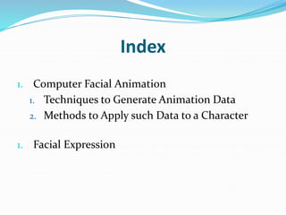 What is Computer Facial Animation? | PPTX