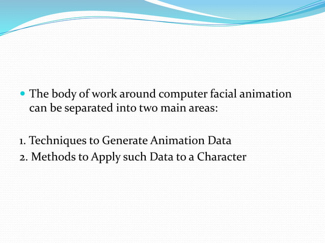 What is Computer Facial Animation? | PPTX