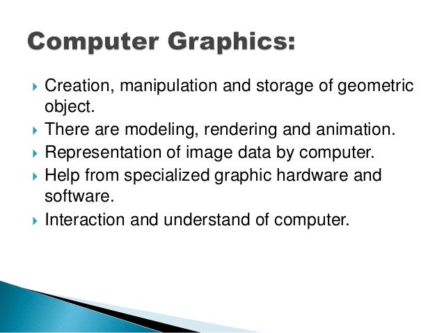 What is computer graphics