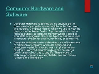 What is computer hardware and software | PPTX | Operating Systems ...