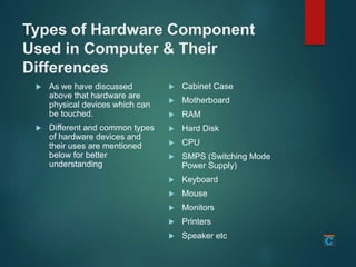 What is computer hardware and software | PPTX | Operating Systems ...